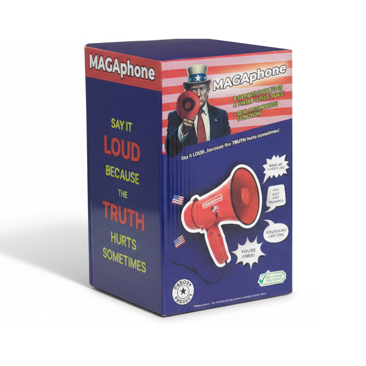 Big Megaphone 6 Button On/Off, Record & Play, 4 Positive Preset, 4 Neg ...