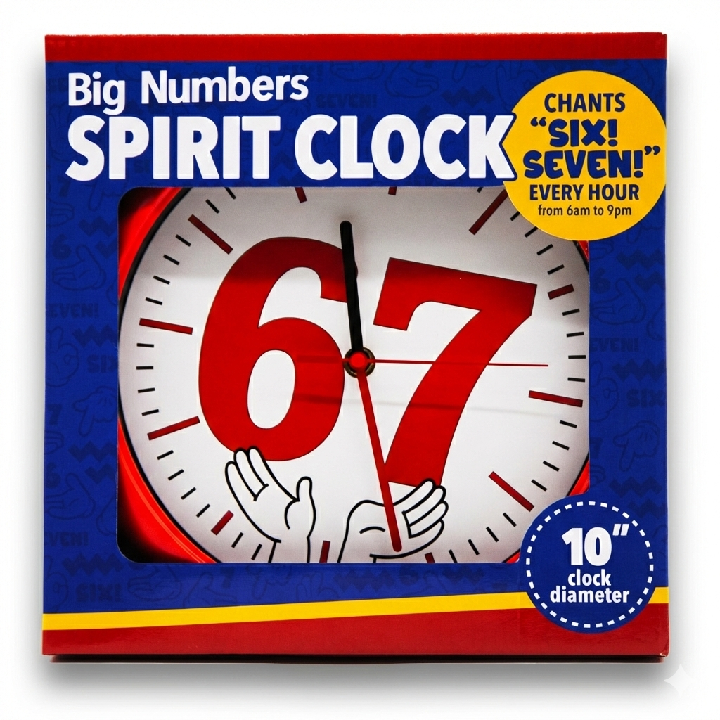 Big Numbers Spirit Clock - Announces SIX! SEVEN! Chants At 6:00 and 7: – cssincusa.com